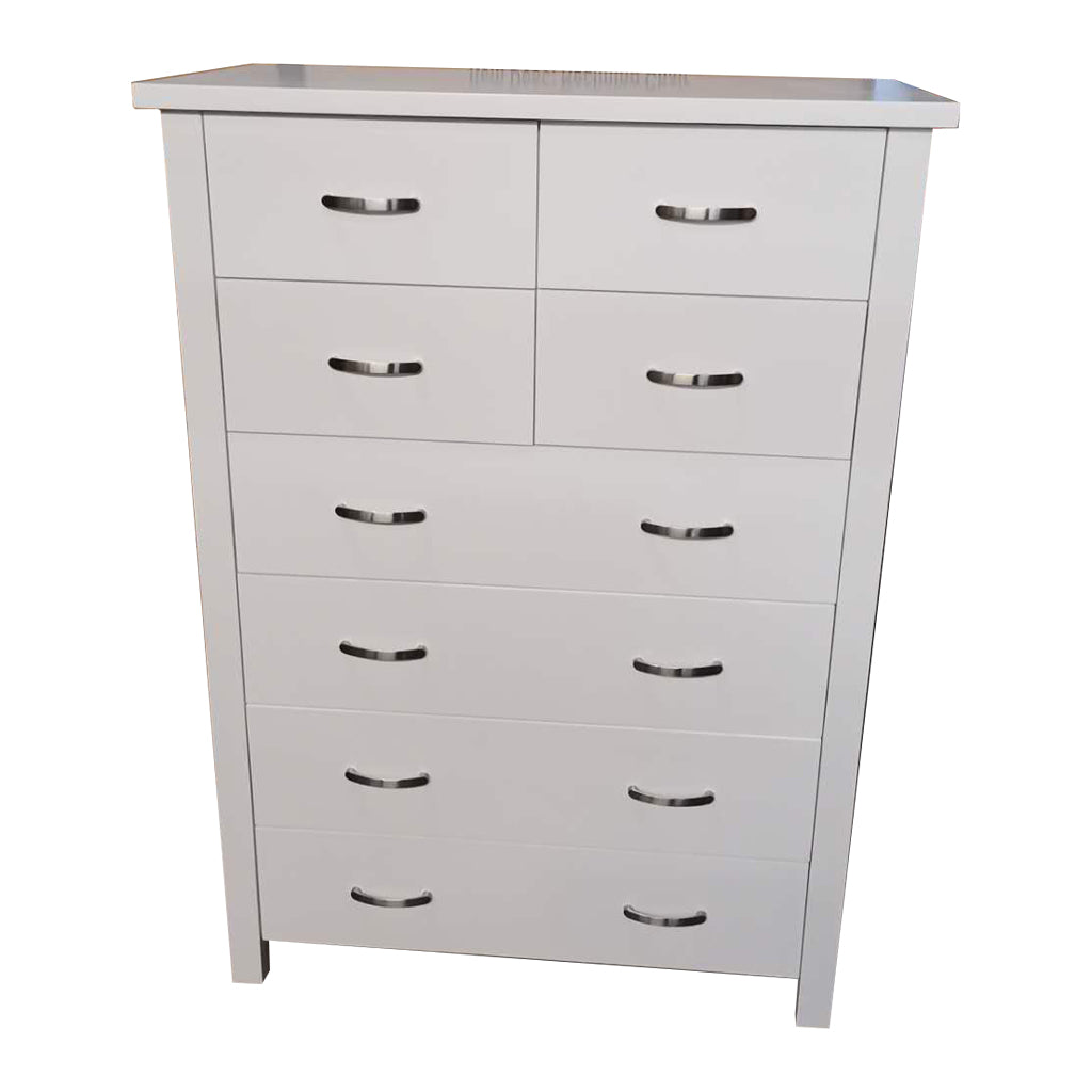 Carin 8 Drawer Tallboy – Sleek & Spacious Modern Storage Solution– Beds4U