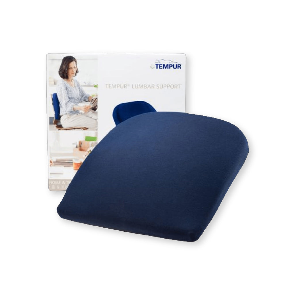 TEMPUR Lumbar Support Cushion – Portable Back Comfort & Posture Aid– Beds4U