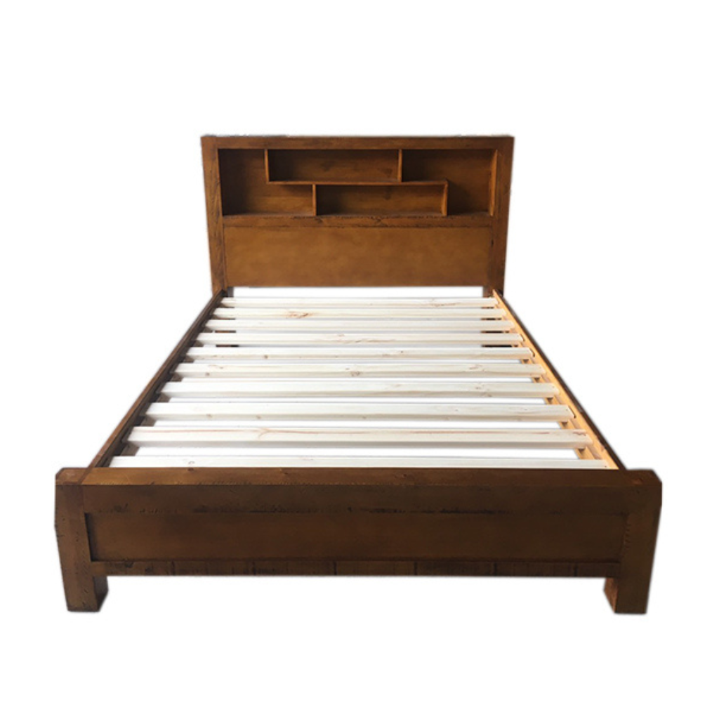 Wales Bed Frame with Bookcase– Beds4U