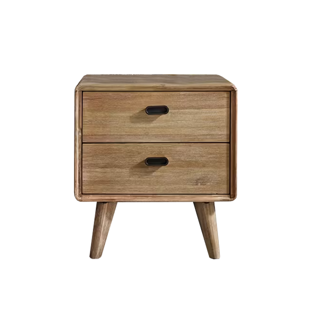 Oakmont 2 Drawer Bedside Table – Effortless Style & Smart Storage– Beds4U